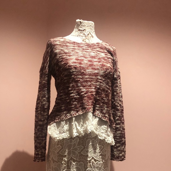Rewind | Sweaters | Cute Sweater With Lace Bottom | Poshmark
